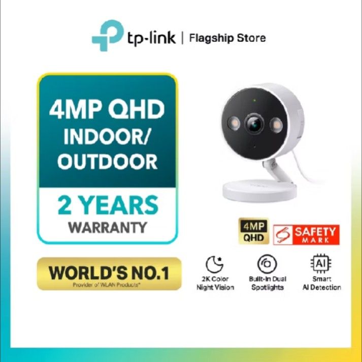 TP-Link 4MP QHD Indoor/Outdoor Security Camera, Furniture & Home Living ...