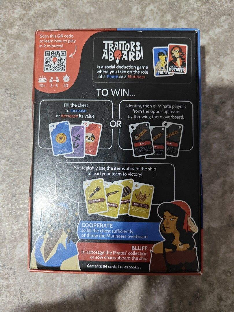 Traitors Abord! Board Game, Hobbies & Toys, Toys & Games on Carousell