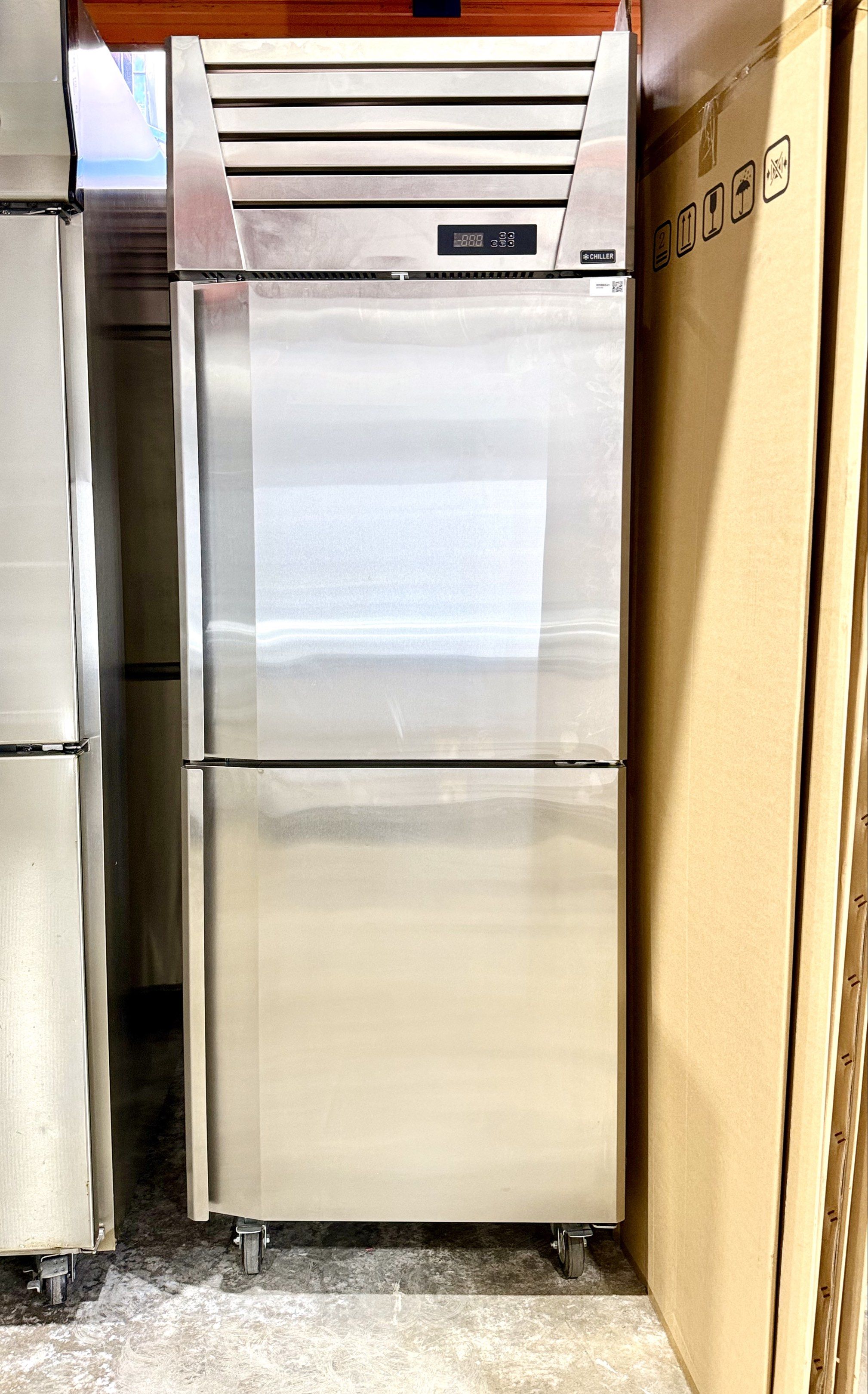 Two doors stainless steel chiller, TV & Home Appliances, Kitchen ...