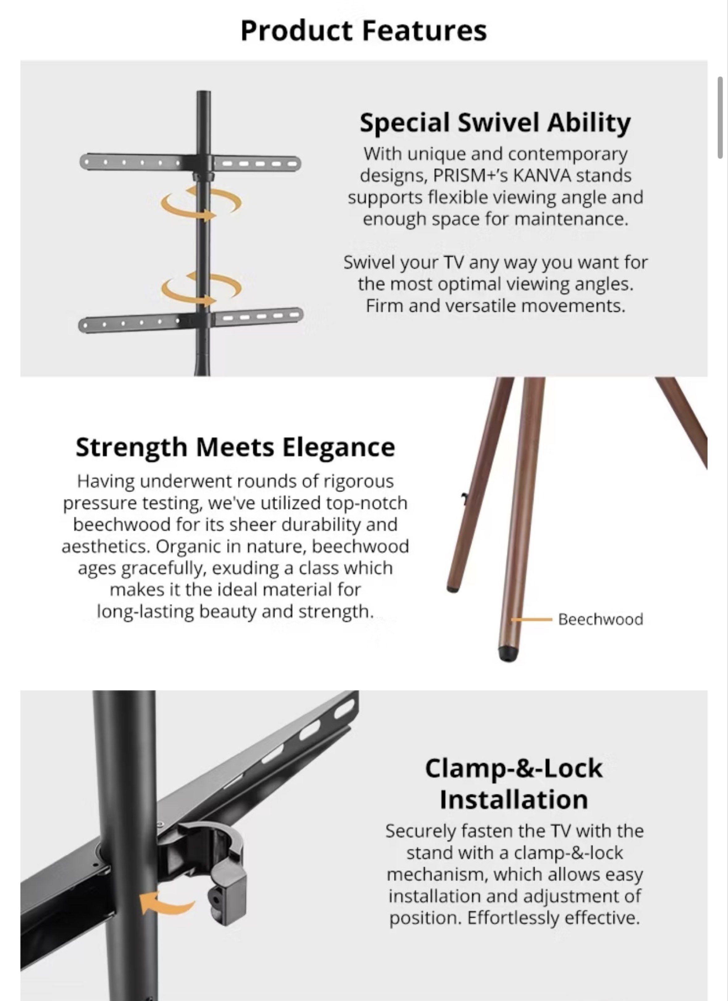 Ulti Easel Studio TV Floor Stand, TV & Home Appliances, TV ...