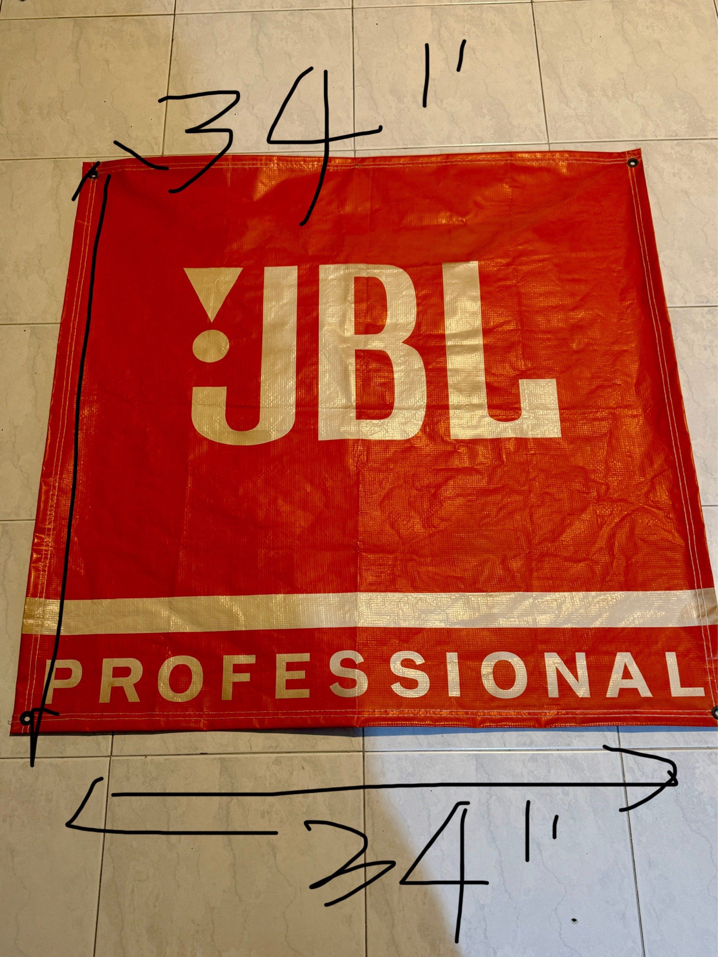 VINTAGE "JBL PROFESSIONAL" BANNER., Everything Else on Carousell