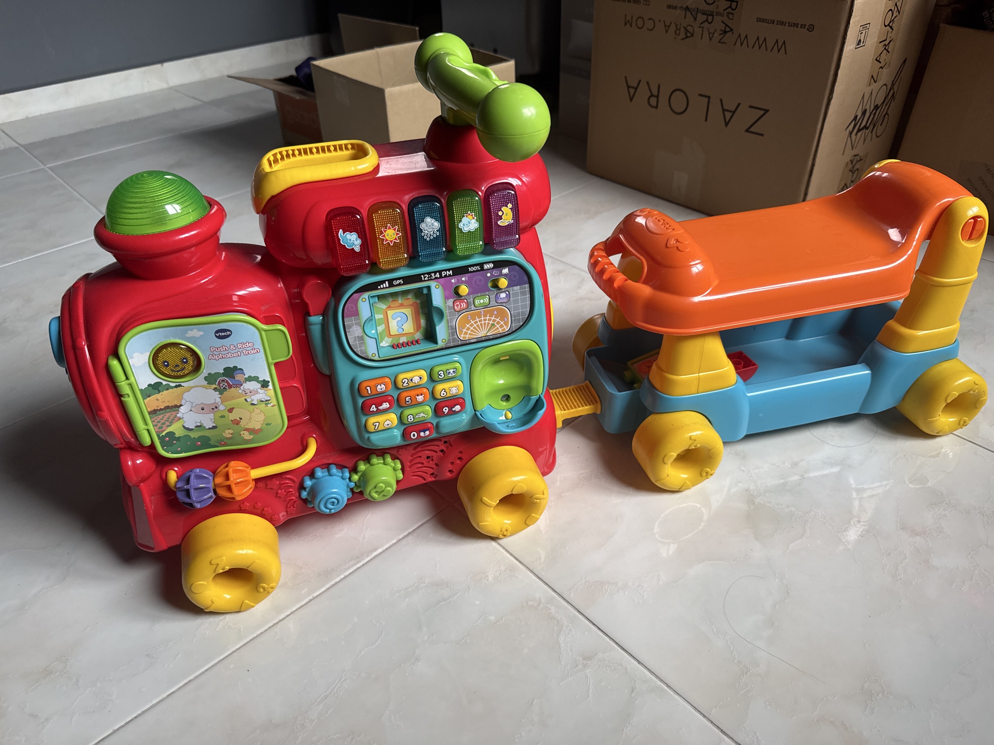VTech Sit-to-Stand Train, Babies & Kids, Infant Playtime on Carousell