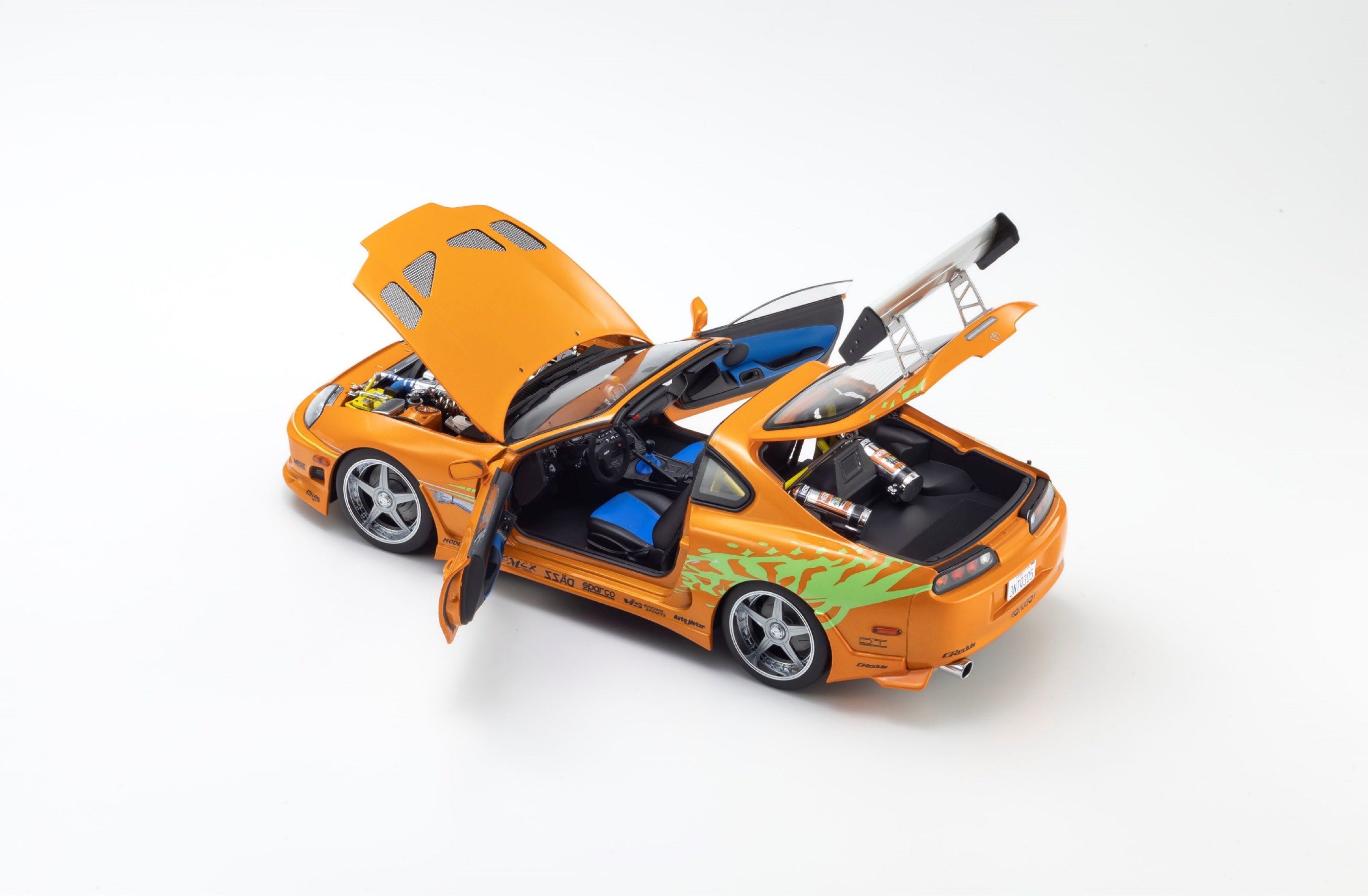 1/18 Kyosho Toyota Supra Turbo Fast & Furious same scale as Autoart LCD ...