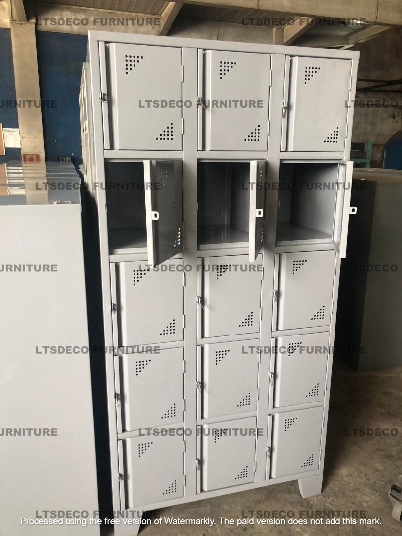 15 DOOR STEEL LOCKER OFFICE PARTITION, Furniture & Home Living, Office ...