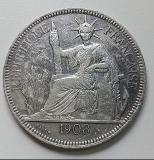 1898 French Indo-China Piastre Silver Coin, Hobbies & Toys, Memorabilia ...