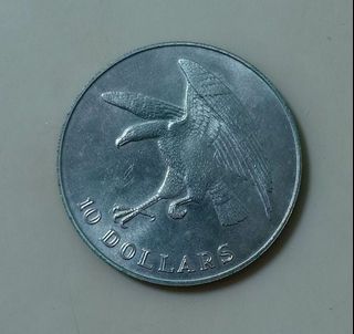1972 Singapore $10 silver coin. ( Eagle), Hobbies & Toys, Memorabilia ...