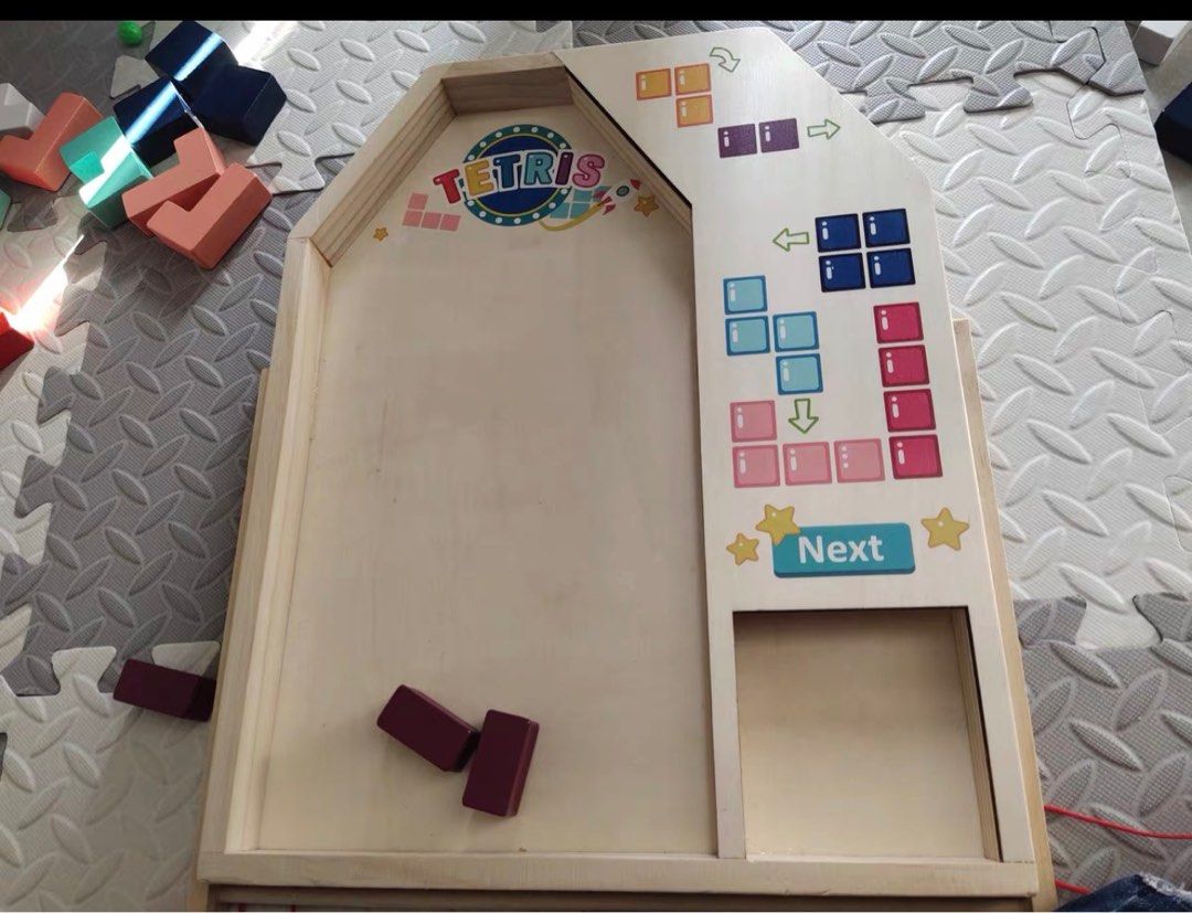 3D Wooden Tetris Puzzle Game, Hobbies & Toys, Toys & Games on Carousell