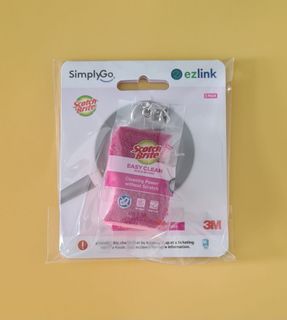 2 EZLink Scotch-Brite Pink Charms, Hobbies & Toys, Travel, Travel ...