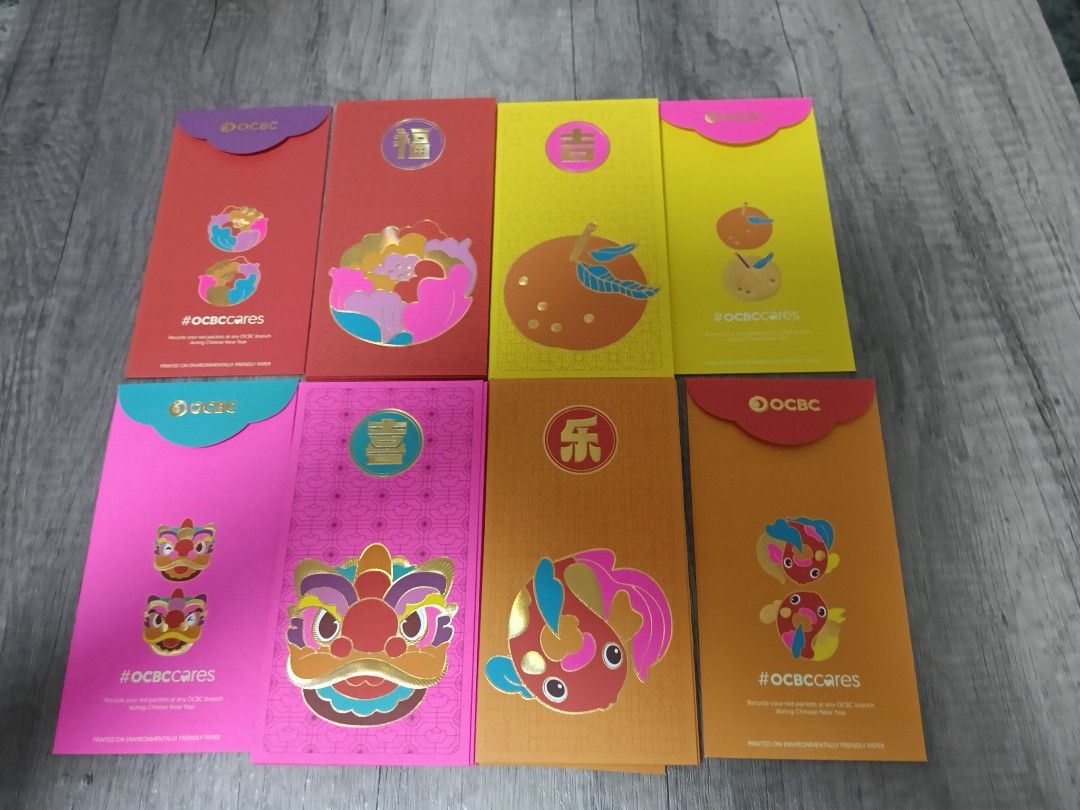 40 PCs OCBC red packet / Ang Pow / hong bao, Hobbies & Toys, Occasions ...
