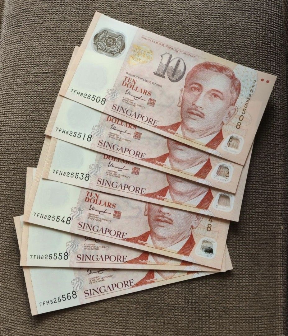 8H8T Spore $10 Portrait fancy 8 number banknote, Hobbies & Toys ...