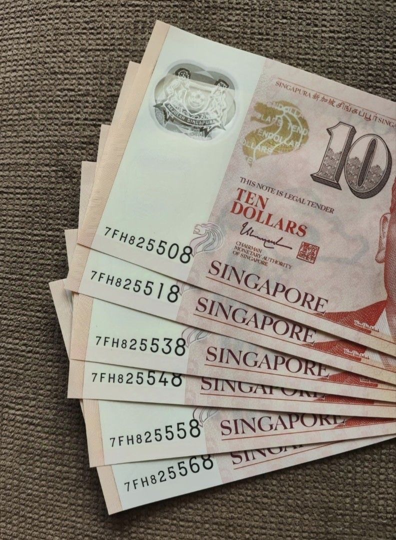 8H8T Spore $10 Portrait fancy 8 number banknote, Hobbies & Toys ...