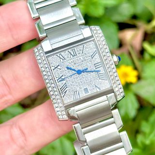 🏦FULL LOCAL SET 1998🏦Cartier Tank Obus Mecanique CPCP in yellow gold ...