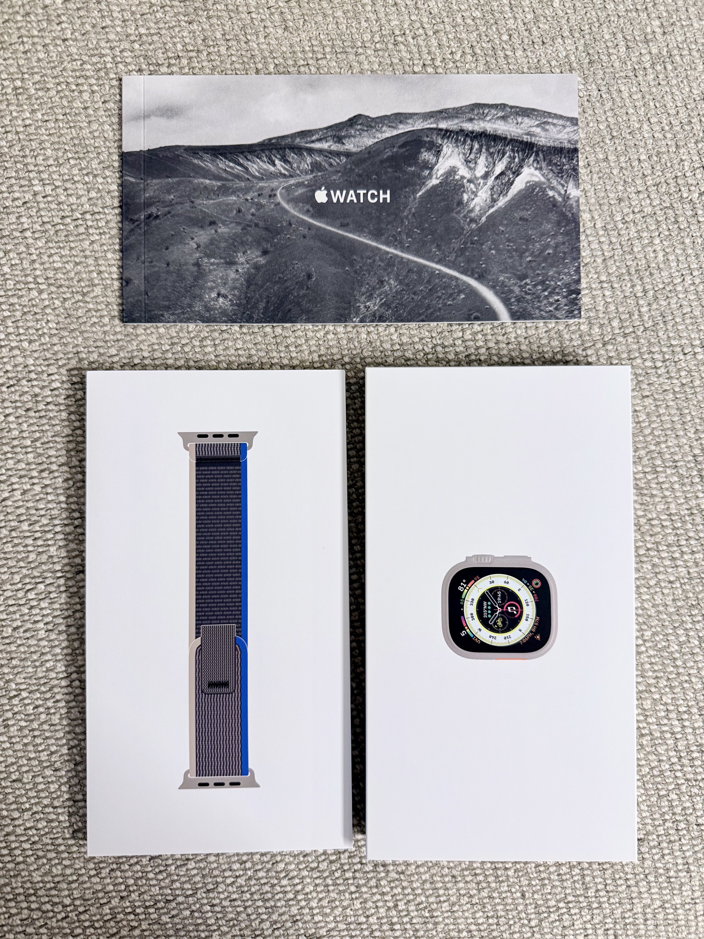 Apple Watch Ultra 1 with new blue Trail Loop, Mobile Phones & Gadgets ...