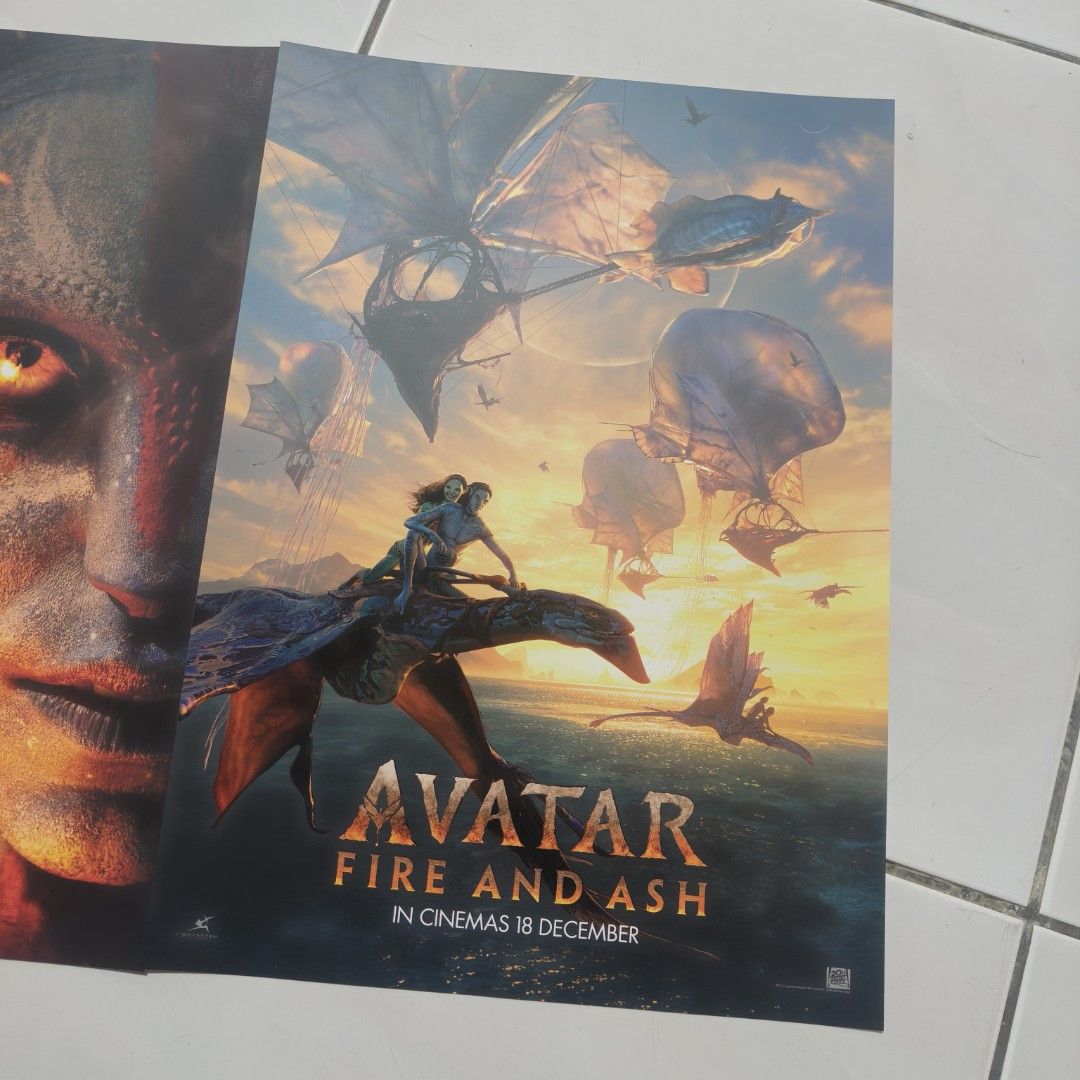 Avatar: Fire and Ash Movie Poster, Hobbies & Toys, Music & Media, CDs ...