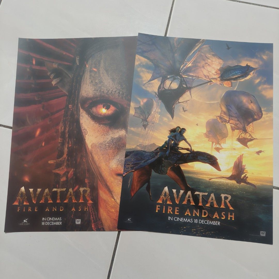 Avatar: Fire and Ash Movie Poster, Hobbies & Toys, Music & Media, CDs ...
