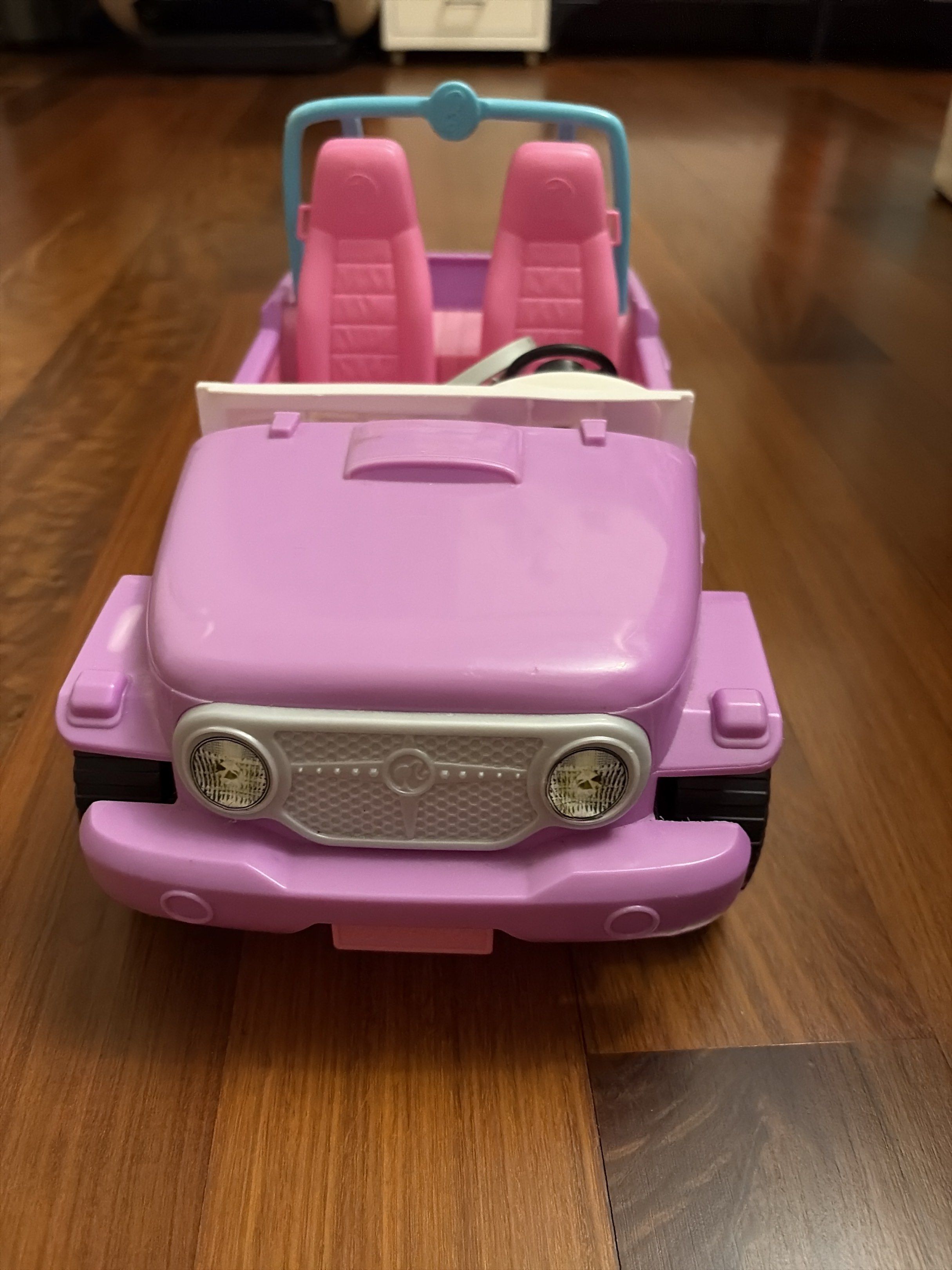 Barbie Jeep Car - Pink, Hobbies & Toys, Toys & Games on Carousell