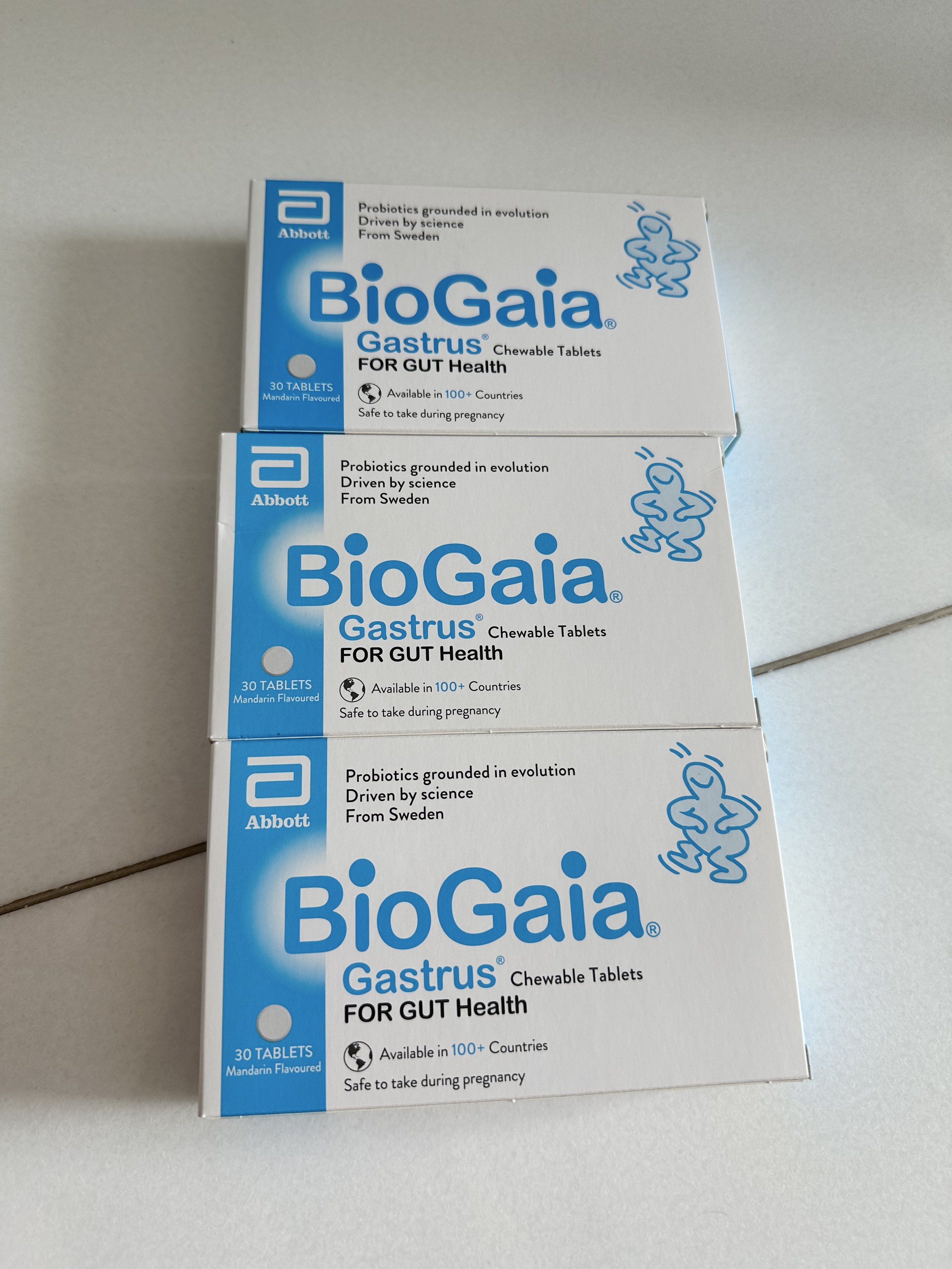 BioGaia Gastrus Chewable Tablets - dual strain probiotic , Health ...