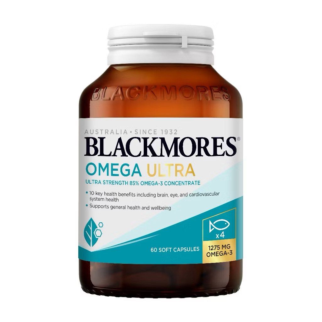 Blackmores Omega Ultra Strength Fish Oil 60s | 4X Concentrated Omega-3 ...