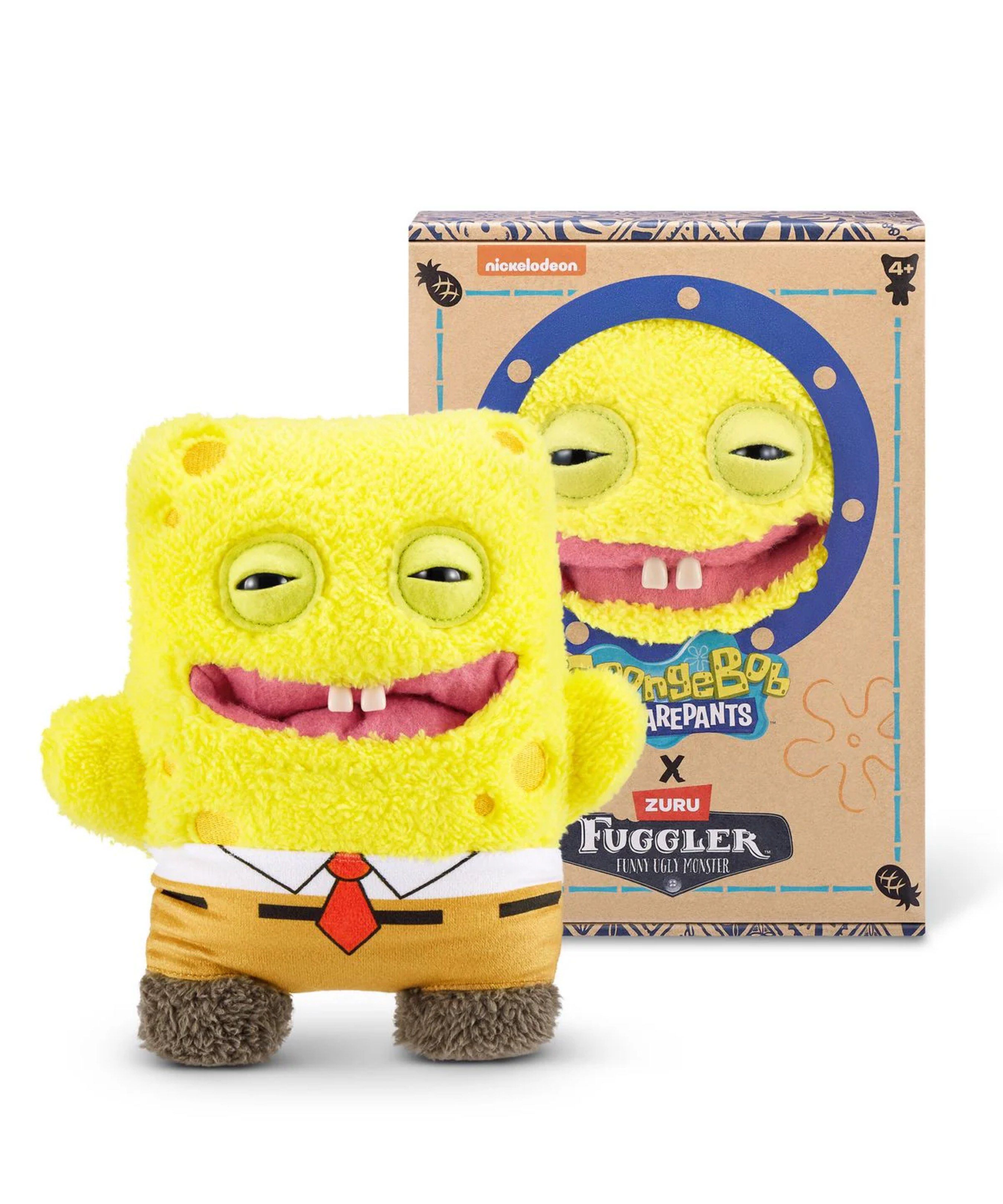 BNIB SpongeBob and Patrick Fuggler Plush (Original Size, In Box ...