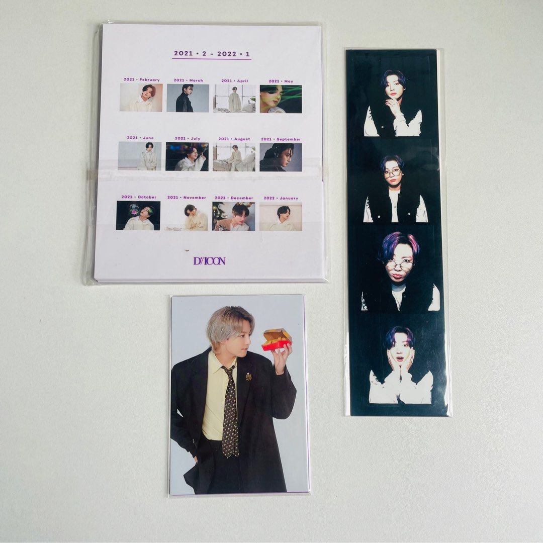 BTS Jungkook Mcdo Photocard & Butter Film Strip / Dicon JK Calendar ...