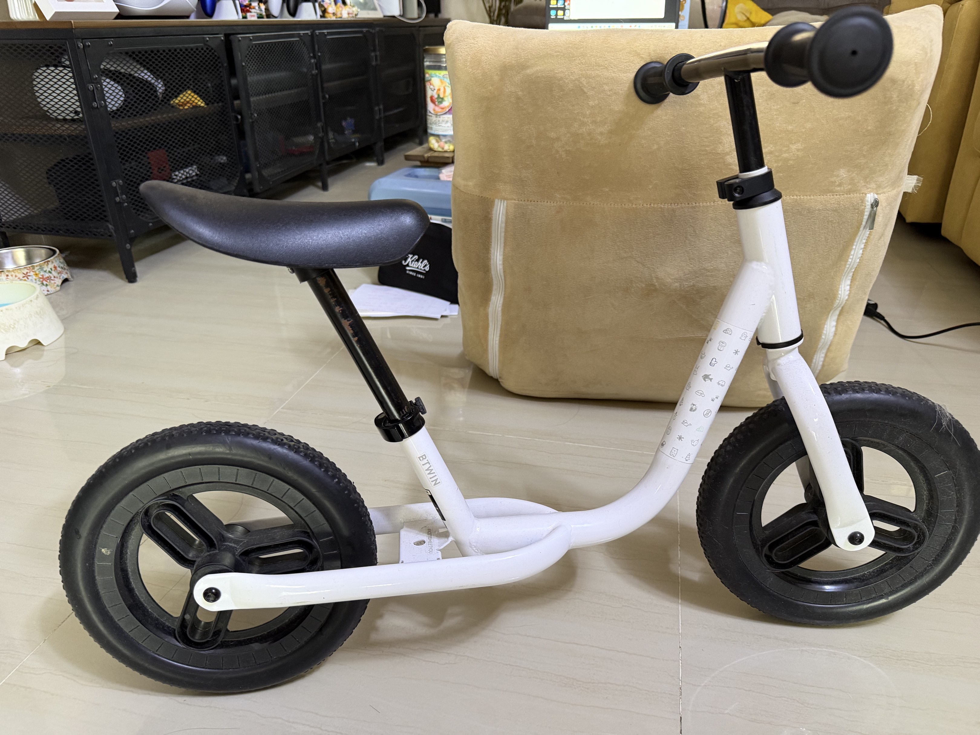 BTWIN Balance Bike - White, Babies & Kids, Going Out, Other Babies Going Out Needs on Carousell
