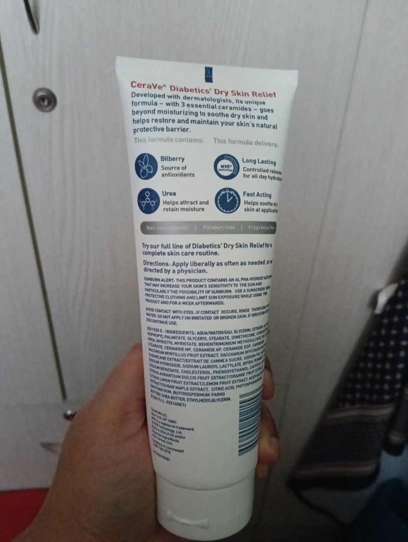 CeraVe Dry Skin Relief Cream 236ml, Beauty & Personal Care, Bath & Body ...