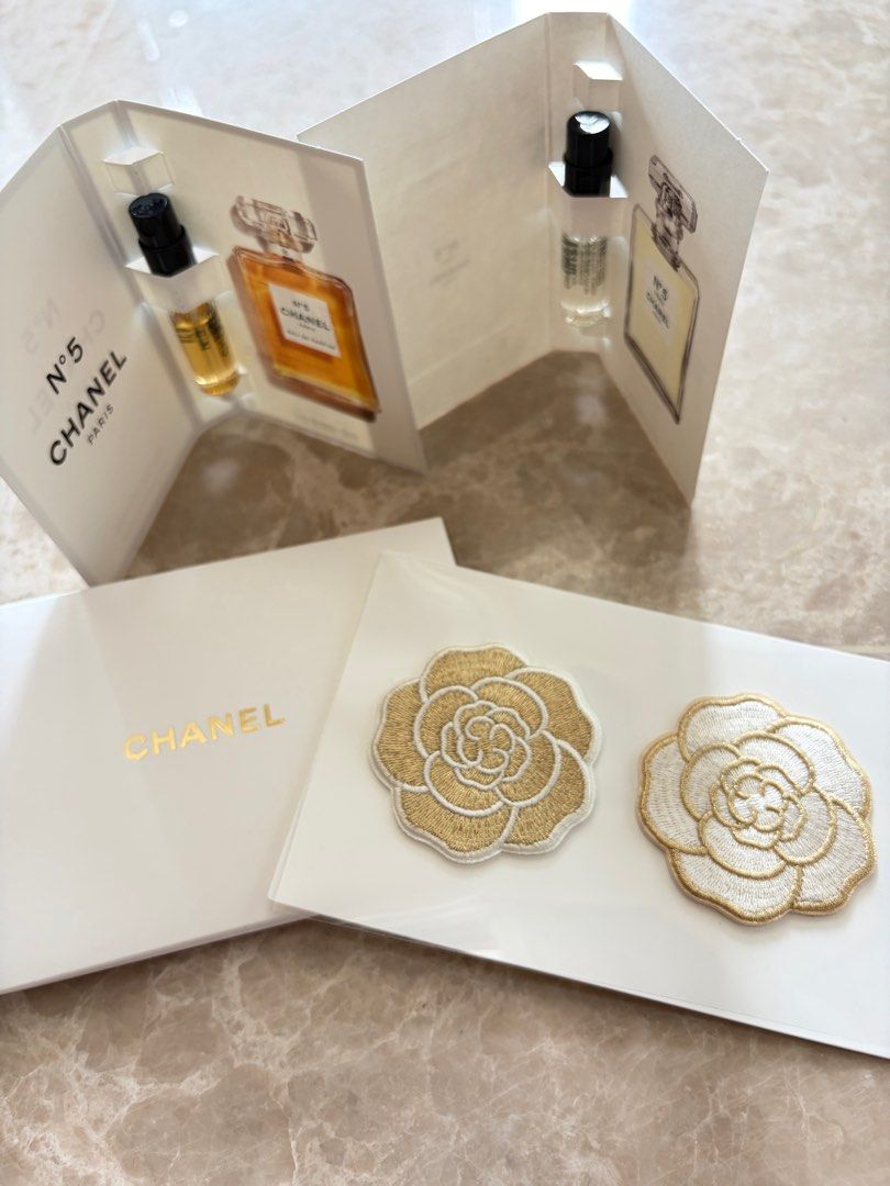 Chanel No. 5 Eau de Perfume and Toilette & Camellia Patch Stickers ...