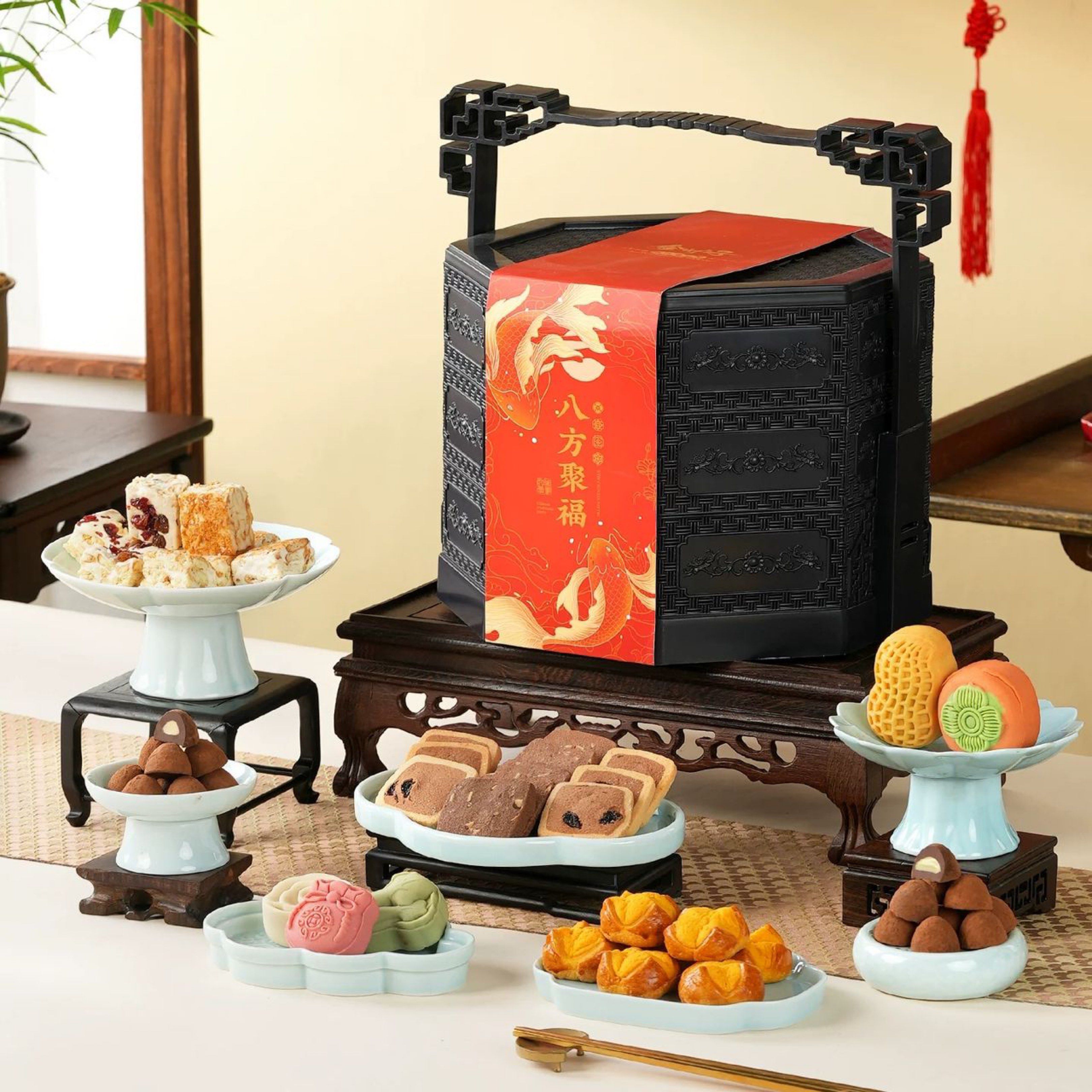 CHINESE NEW YEAR CNY COOKIES GIFT BOX, Food & Drinks, Gift Baskets ...