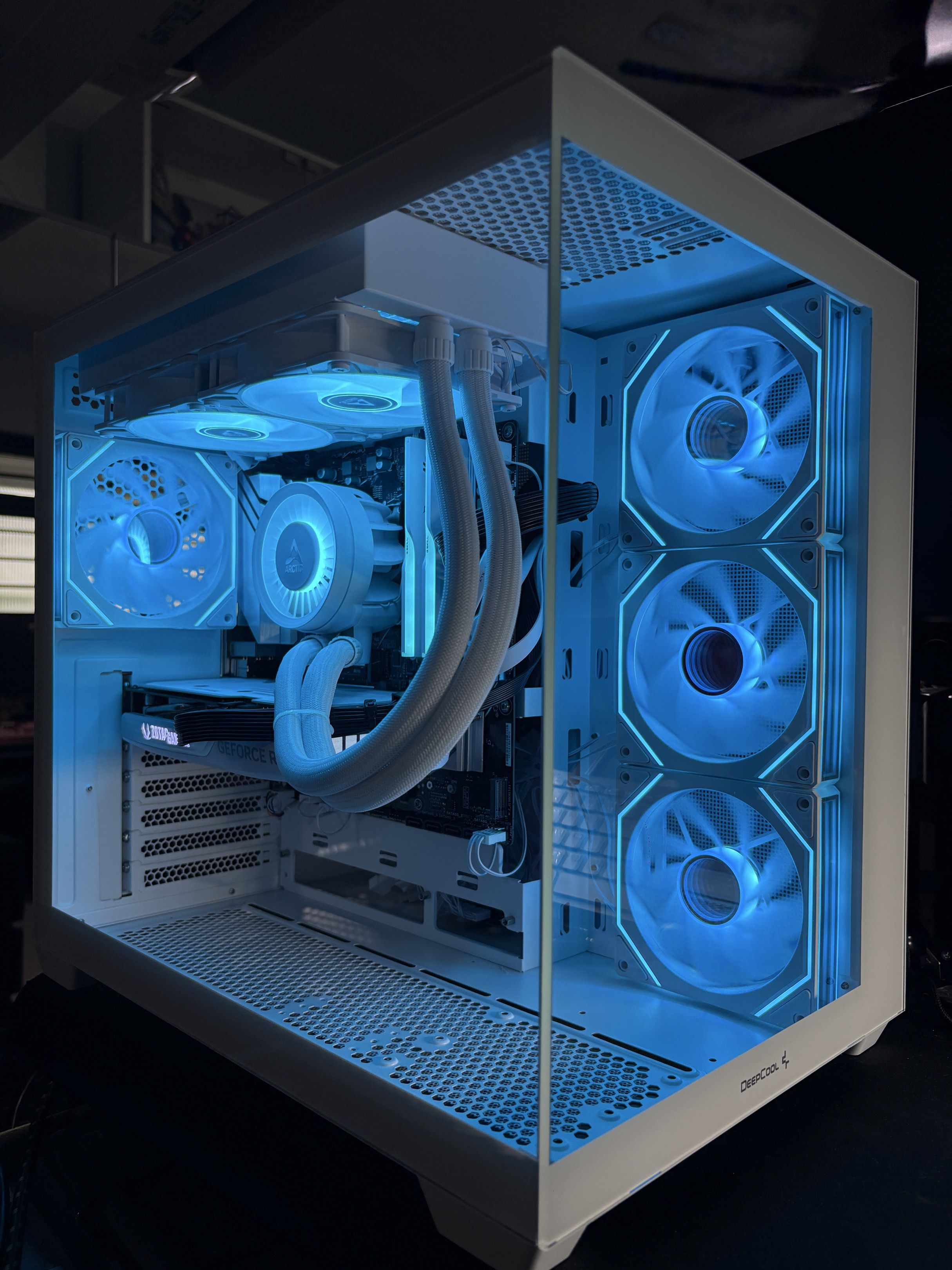 Custom Built White Gaming PC Desktop Computer CPU Processor AMD Ryzen 5 ...