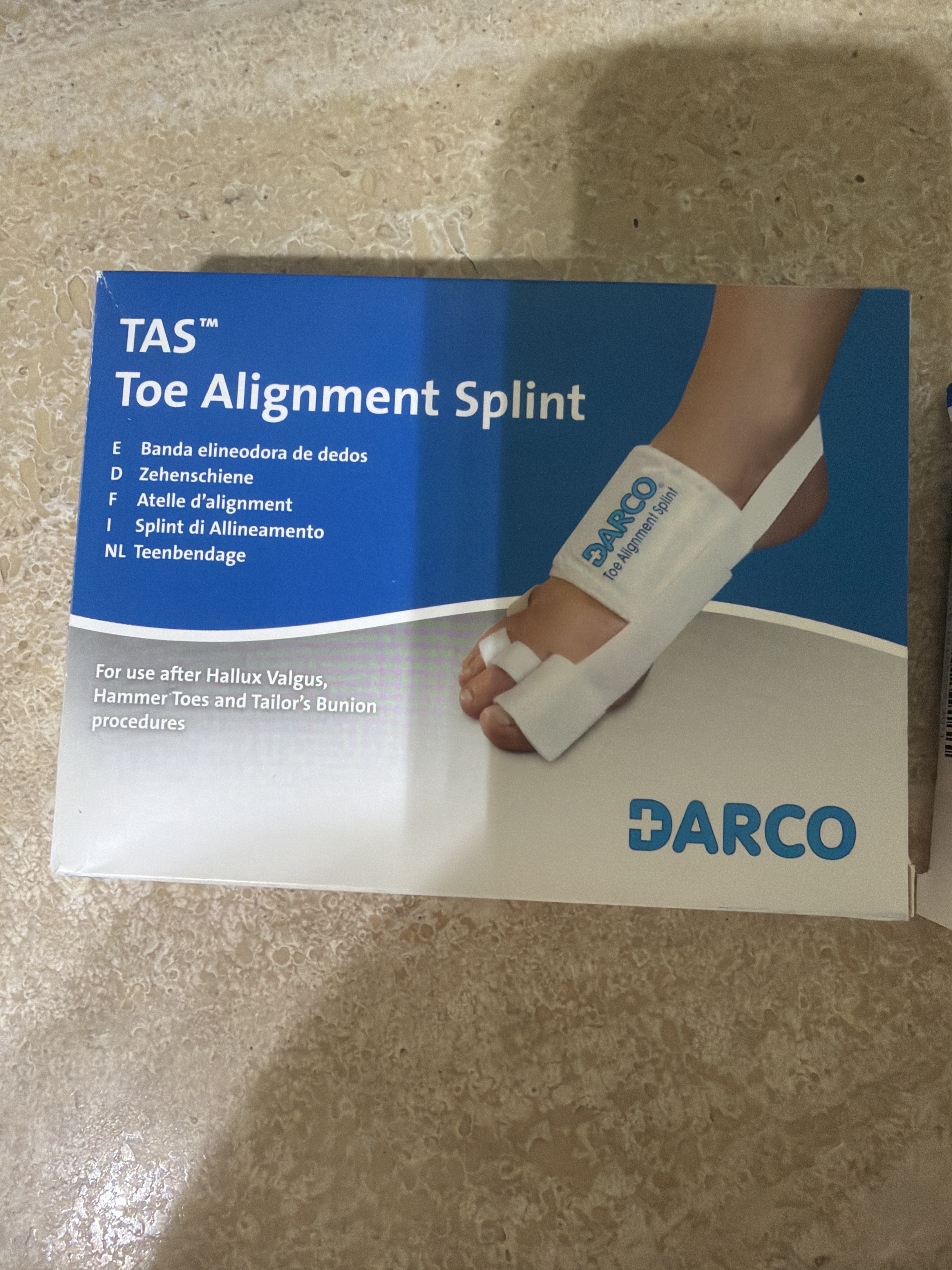 Darco TAS Toe Alignment Splint, Health & Nutrition, Braces, Support ...