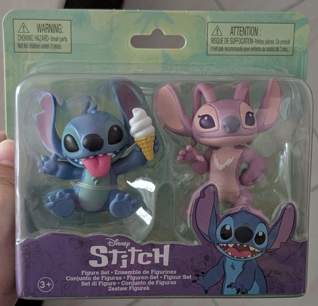 Disney Stitch & Angel Figure Set, Hobbies & Toys, Toys & Games on Carousell