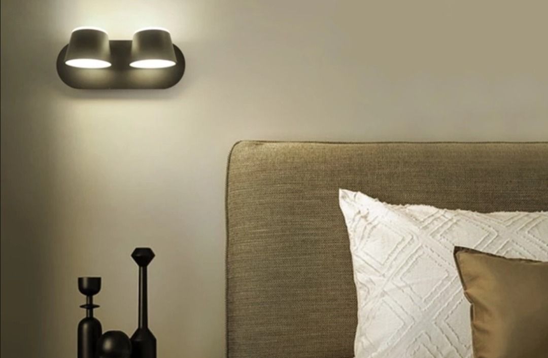 Dual LED Wall Light, Furniture & Home Living, Lighting & Fans, Lighting ...