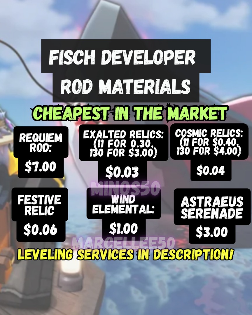 Fisch roblox Cheapest Astraeus Serenade, Wind, Cosmic, Exalted and ...