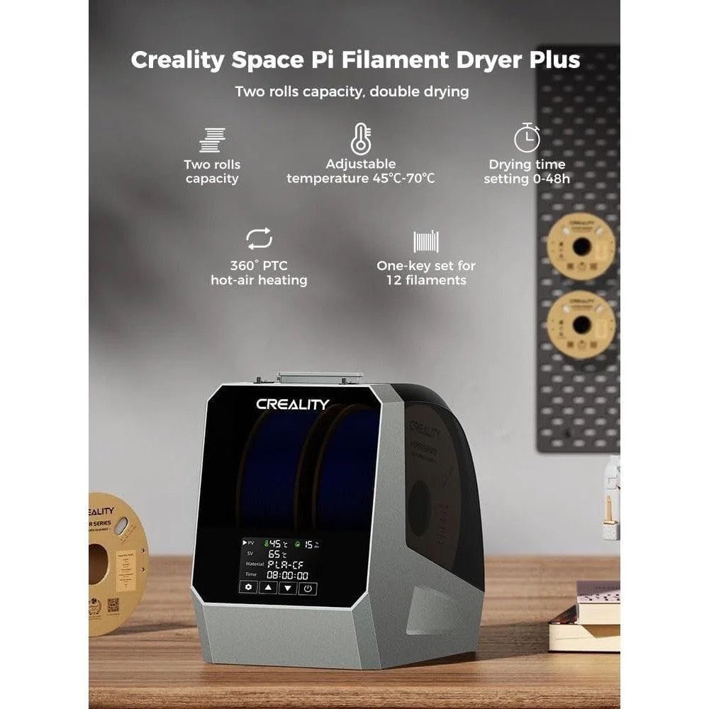 "FREE SHIPPING" Creality Space Pi Filament Dryer Plus, Two Rolls 3D ...