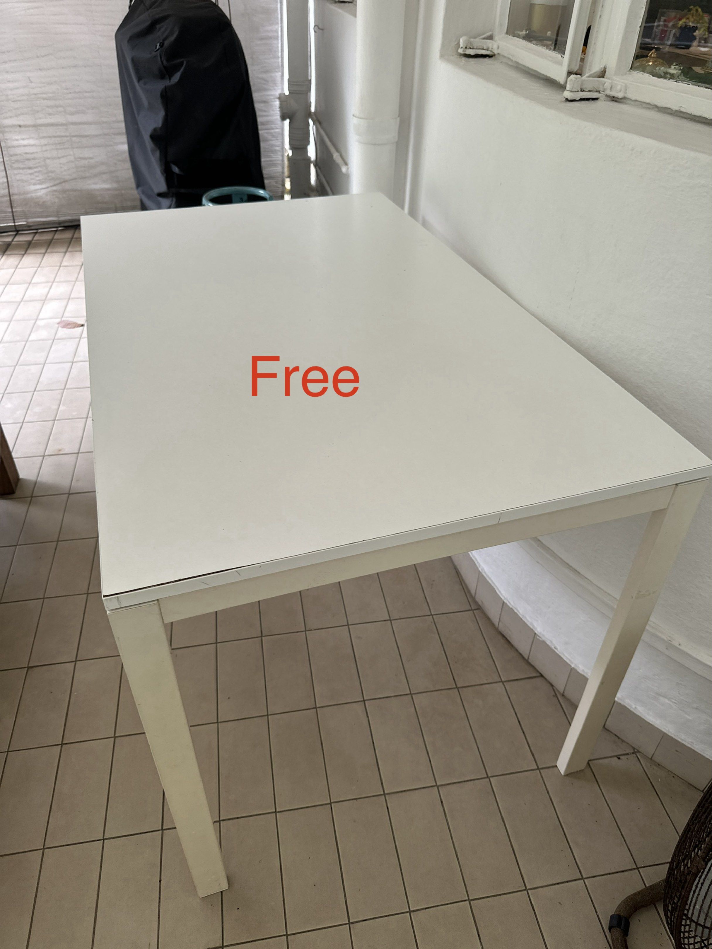 Free White IKEA Table, Furniture & Home Living, Furniture, Tables ...