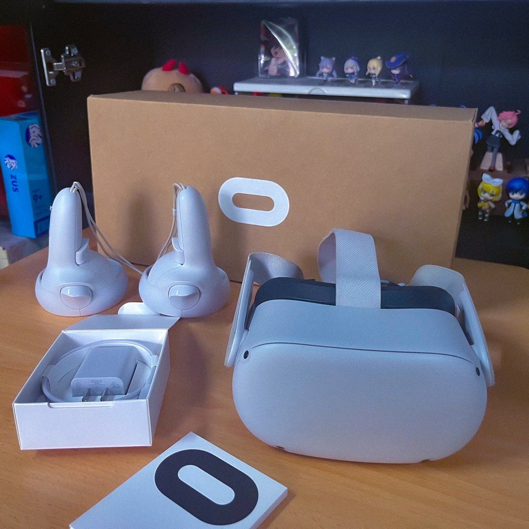 full set oculus meta quest 2 vr headset 128gb :D, Video Gaming, Gaming ...