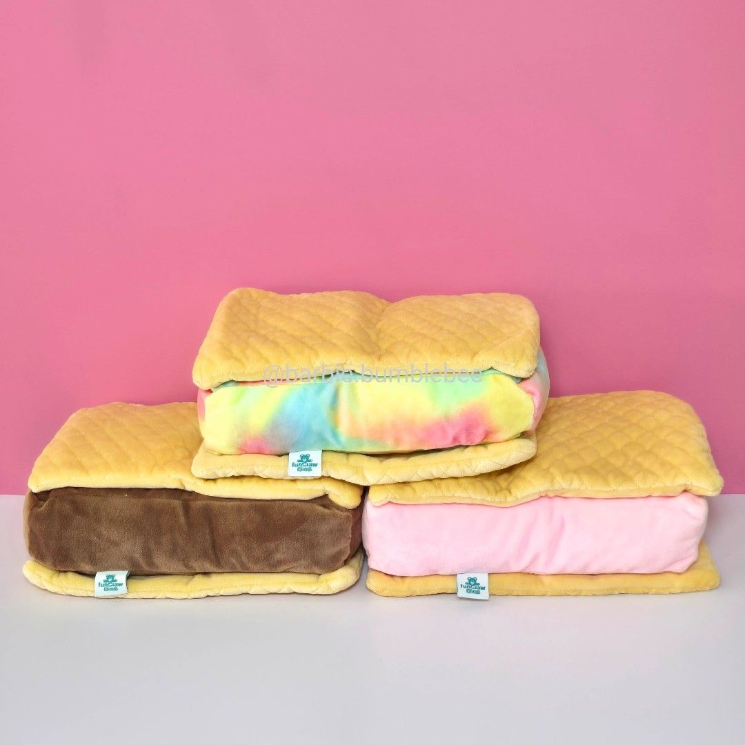 Funclaw SG60 Ice Cream Bread Large Plush Chocolate Strawberry Rainbow ...