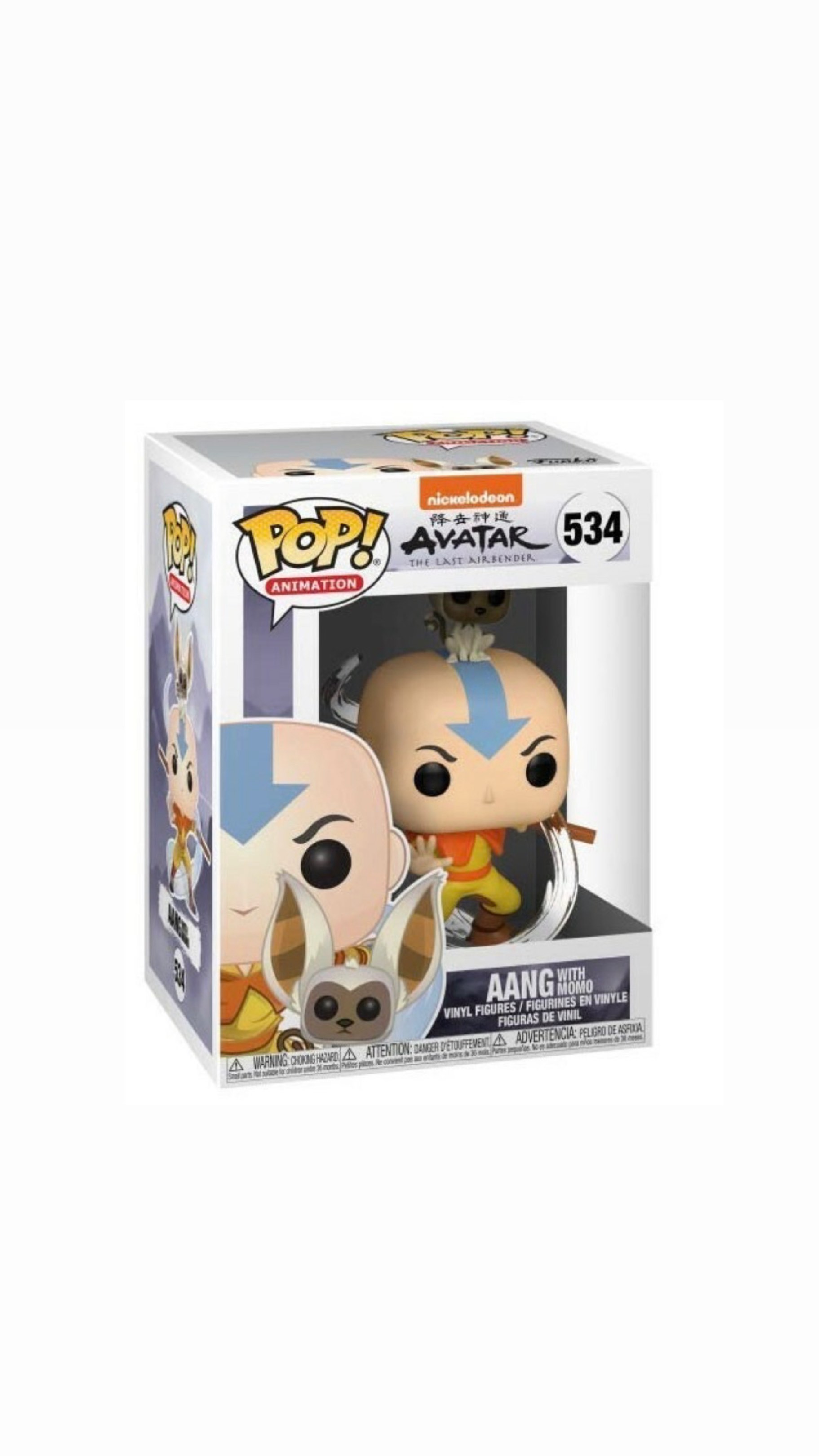 Funko pop Avatar Aang with Momo, Hobbies & Toys, Toys & Games on Carousell