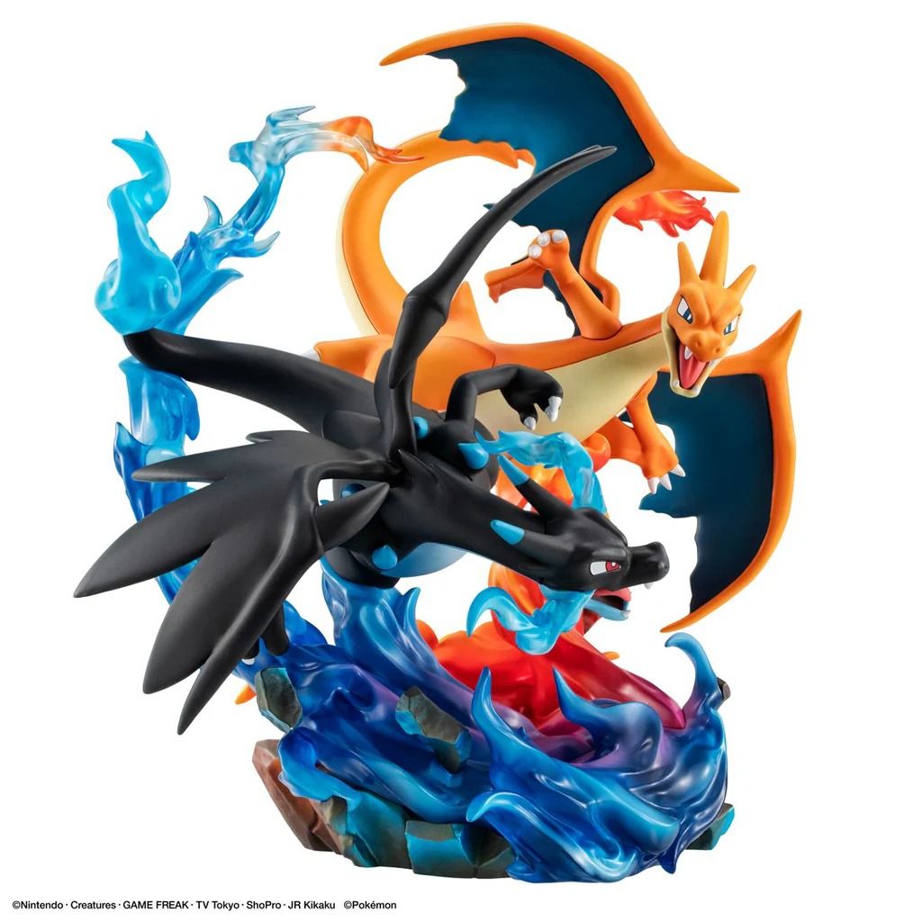 g.e.m.ex Series: Pokemon - Mega Charizard X & Mega Charizard Y, Hobbies ...