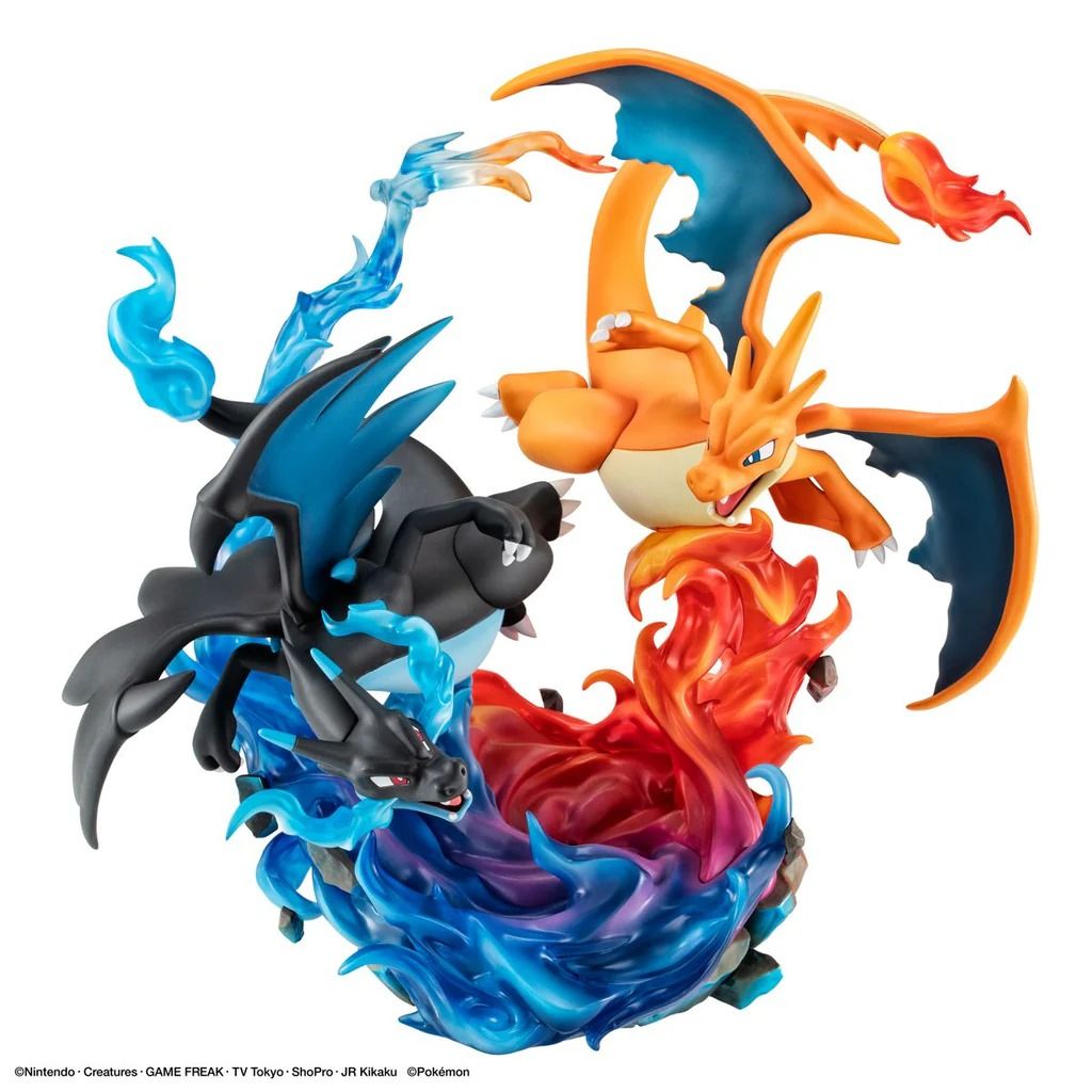 g.e.m.ex Series: Pokemon - Mega Charizard X & Mega Charizard Y, Hobbies ...