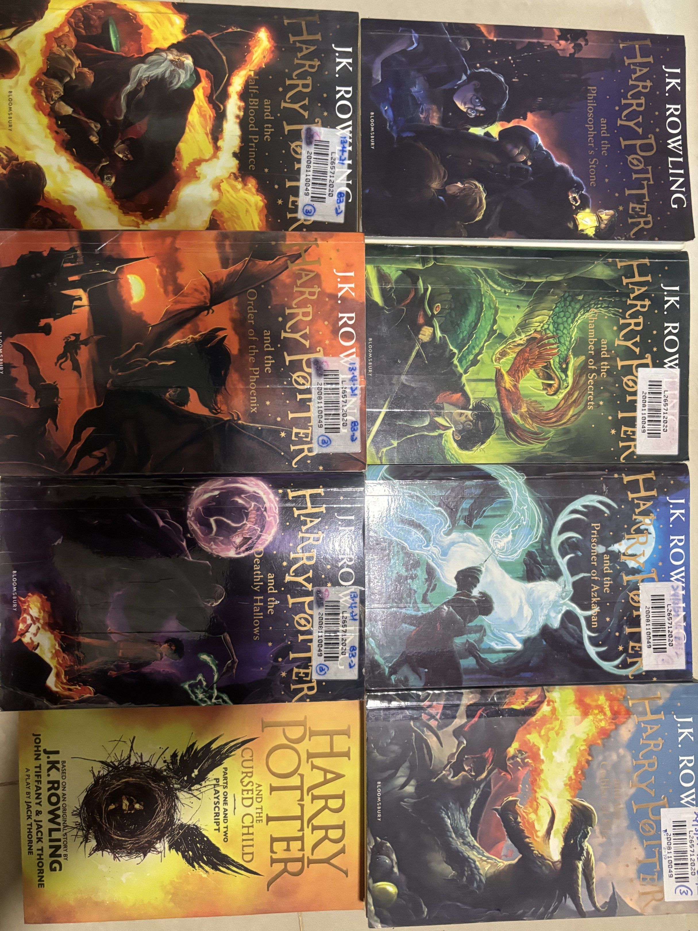 Harry Potter Book Series - Complete Set, Hobbies & Toys, Books ...