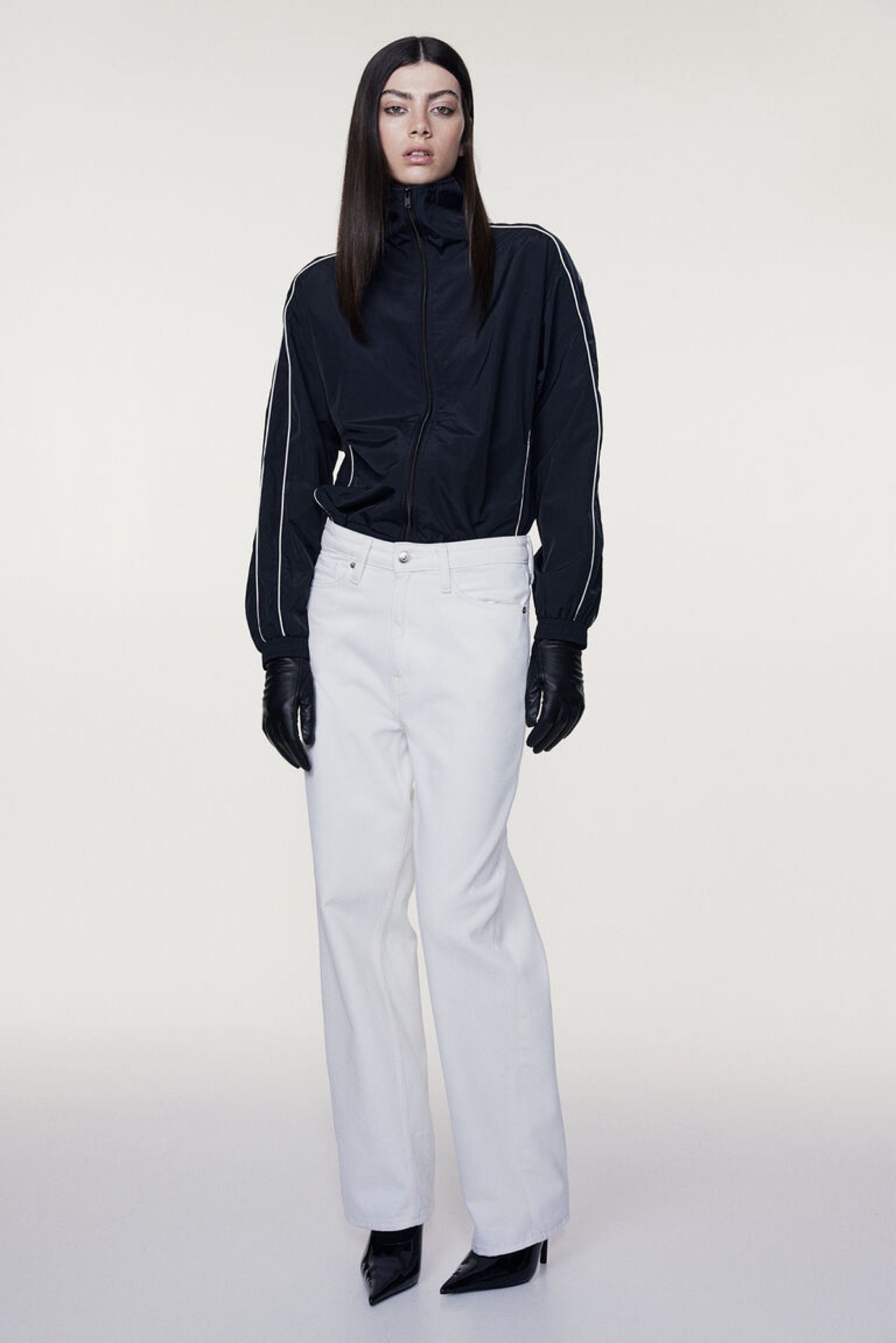 H&M White Straight Leg Jeans, Women's Fashion, Bottoms, Jeans ...