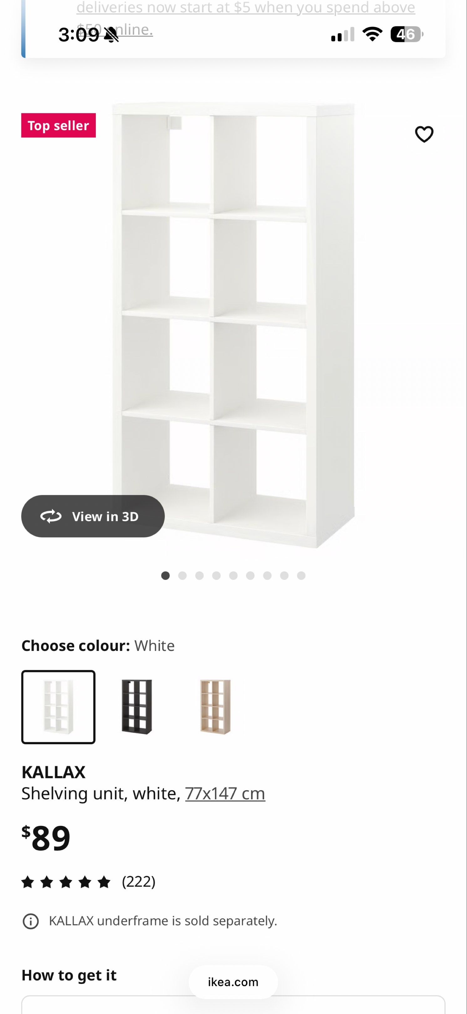 IKEA KALLAX Shelving Unit - White, Furniture & Home Living, Furniture ...