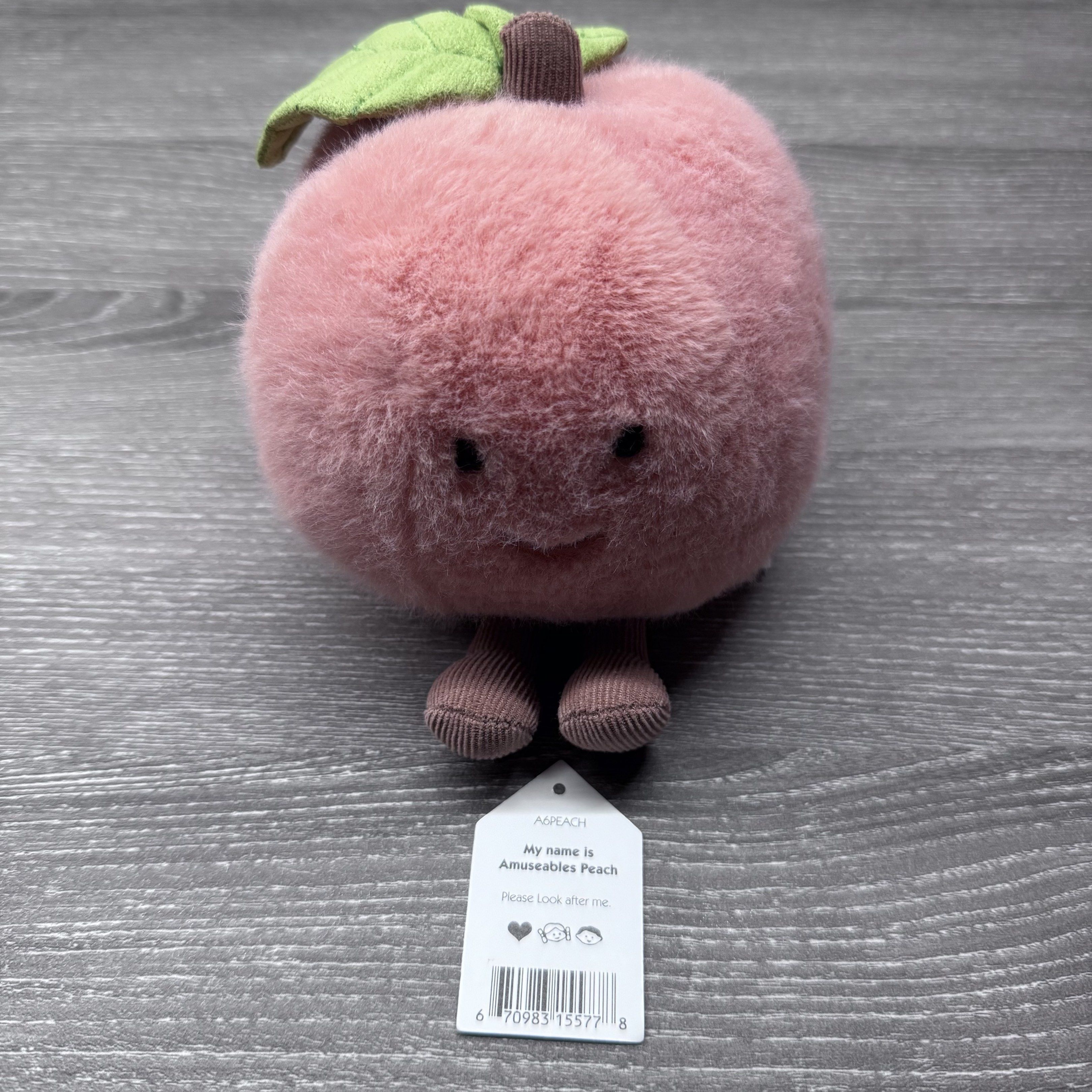 Jellycat Amuseables Peach, Hobbies & Toys, Toys & Games on Carousell