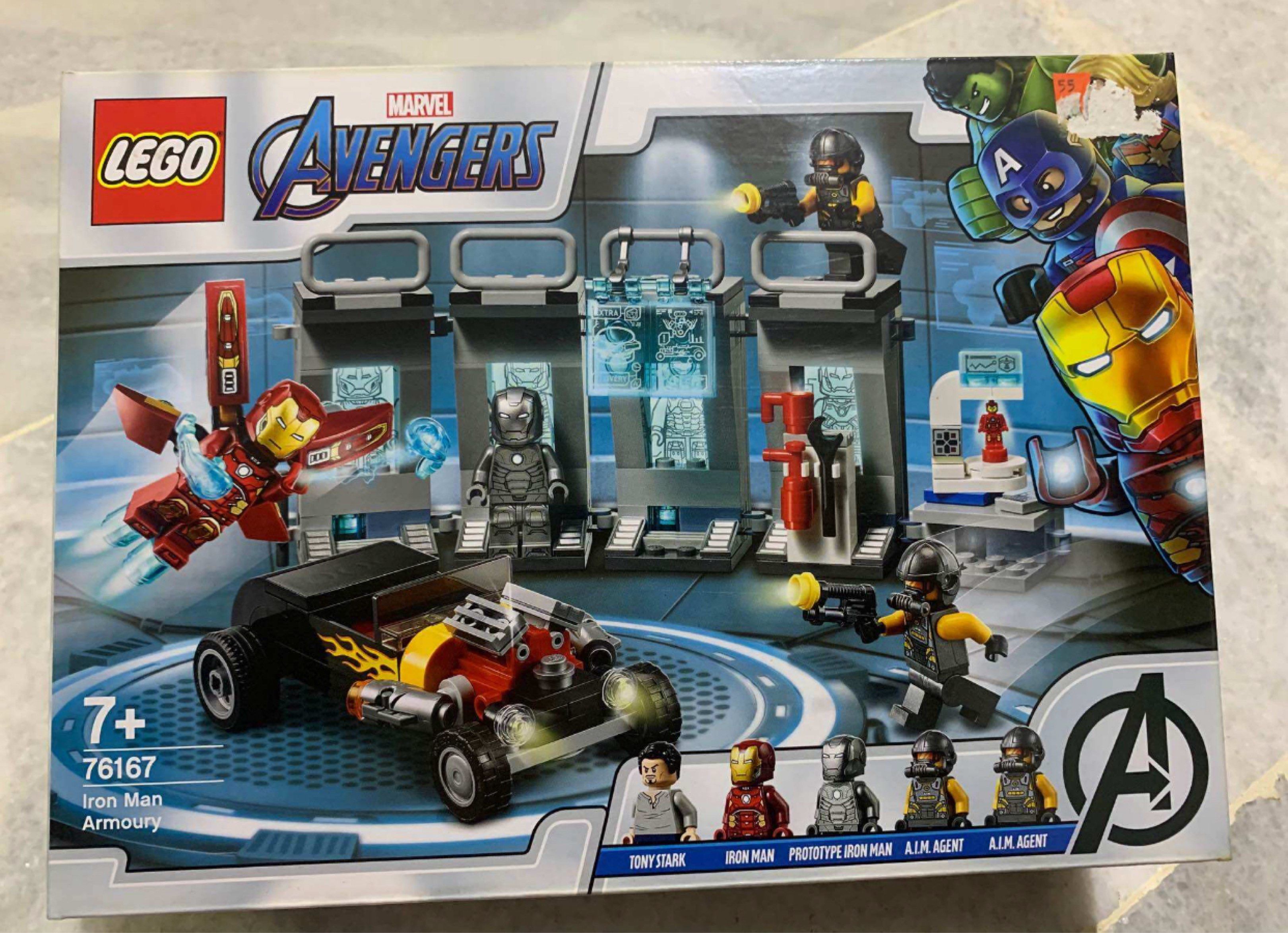 Lego Iron Man Armory 76167 (box got label tear as shown in picture ...