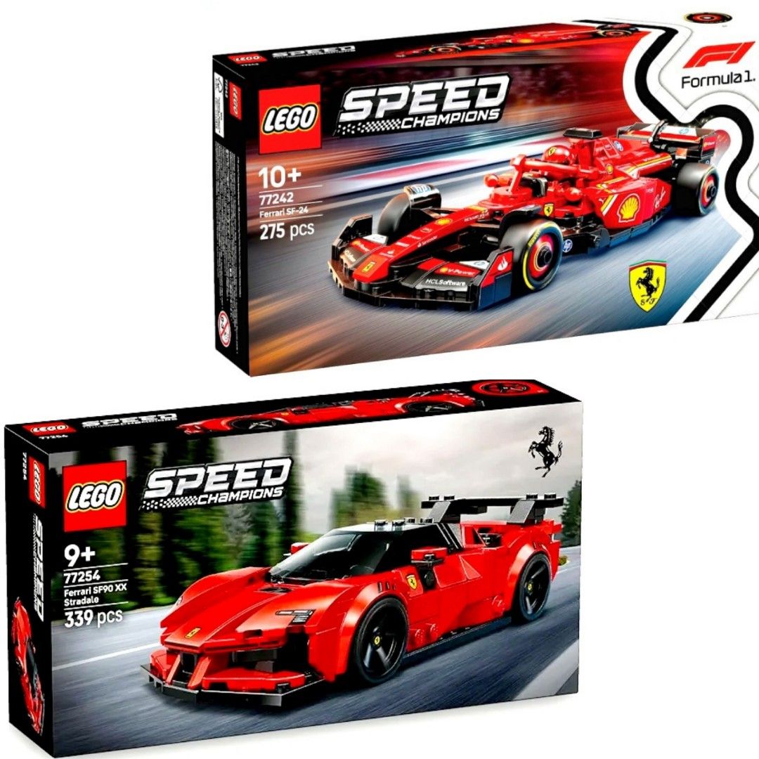 Lego Speed Champions 77254 Ferrari SF90 XX Stradale Sports Car, 77242 ...