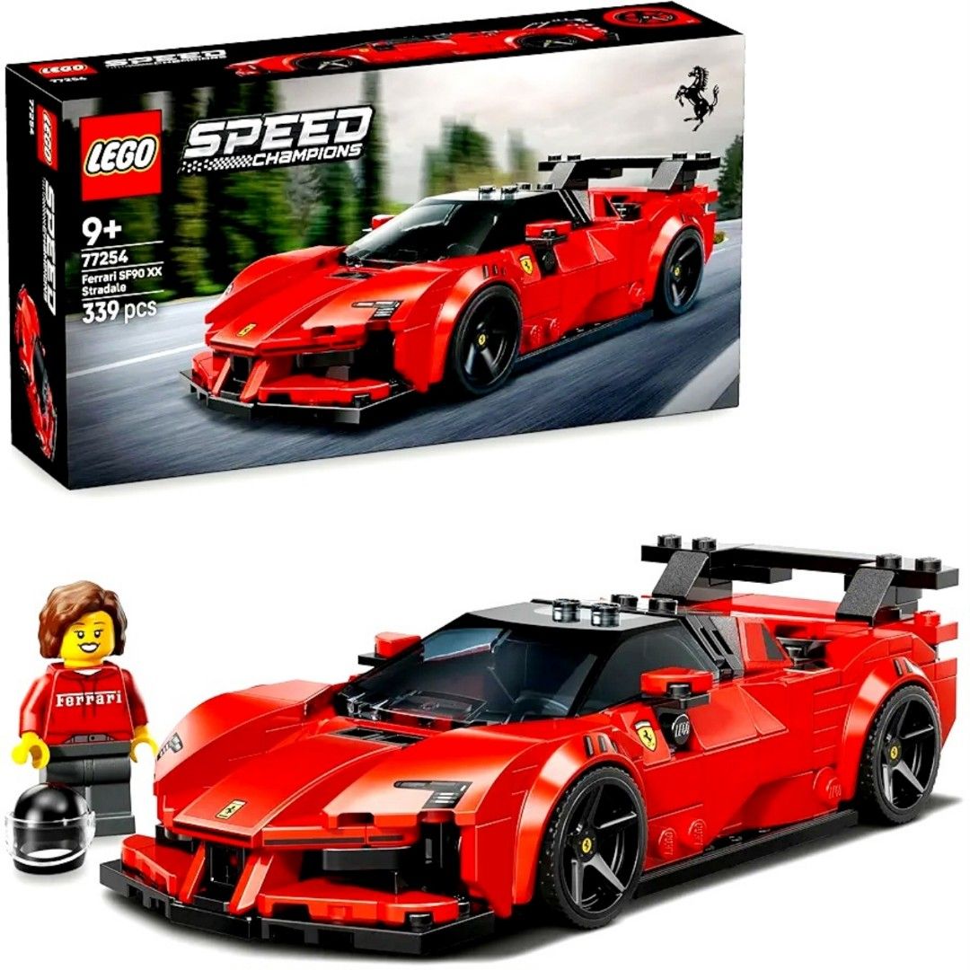 Lego Speed Champions 77254 Ferrari SF90 XX Stradale Sports Car, 77242 ...