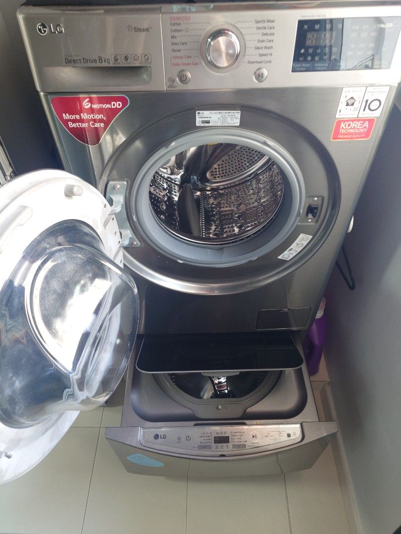 LG Direct Drive Washing Machine twin wash, TV & Home Appliances ...
