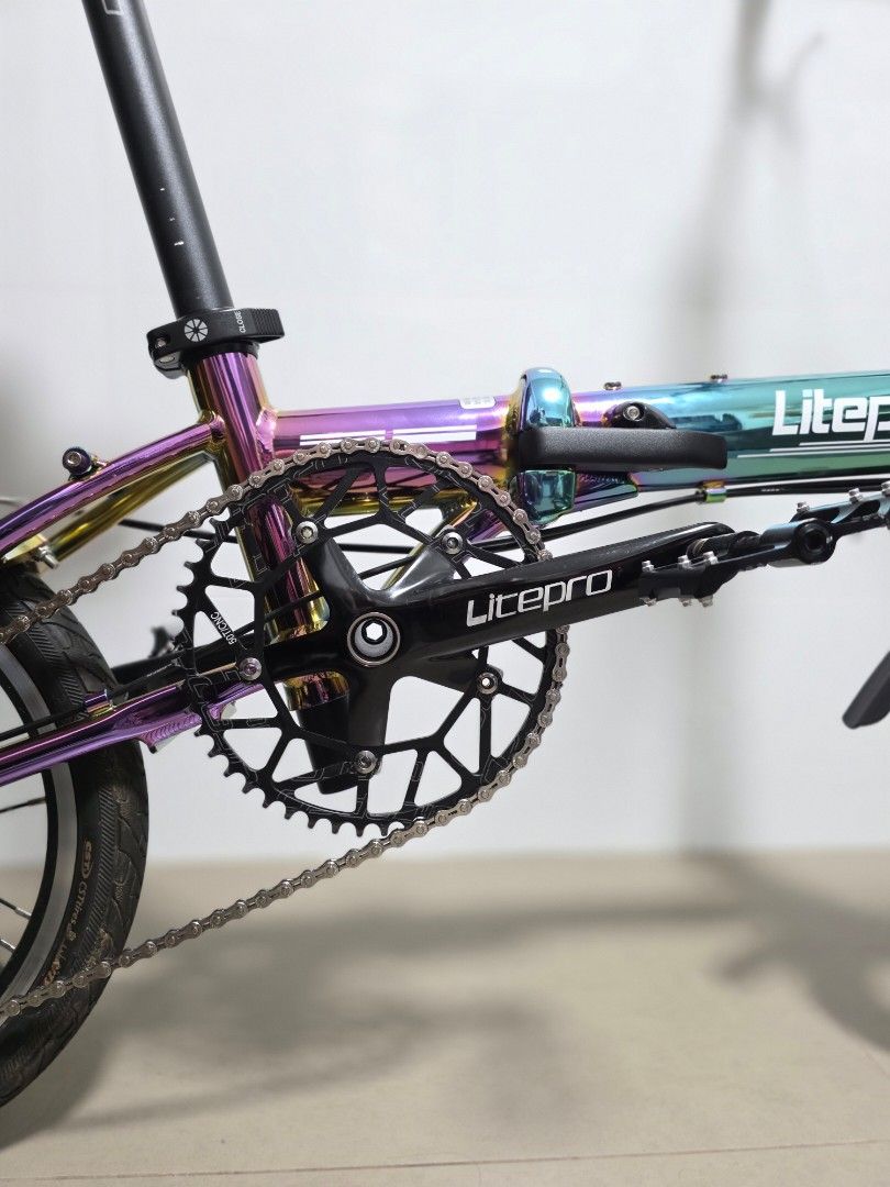 Litepro 16'' Folding Foldie Bifold Bicycle, Sports Equipment, Bicycles ...