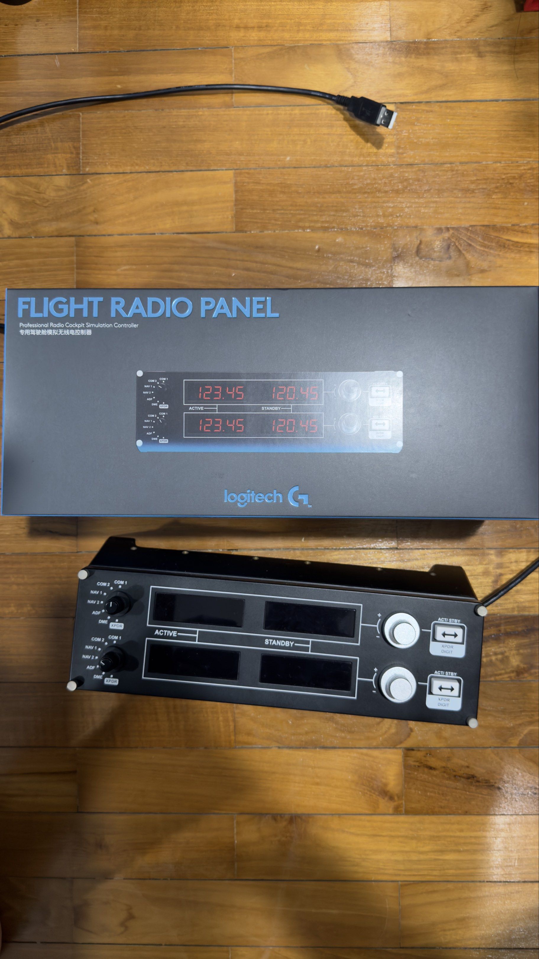 Logitech flight simulator radio panel, Video Gaming, Gaming Accessories ...